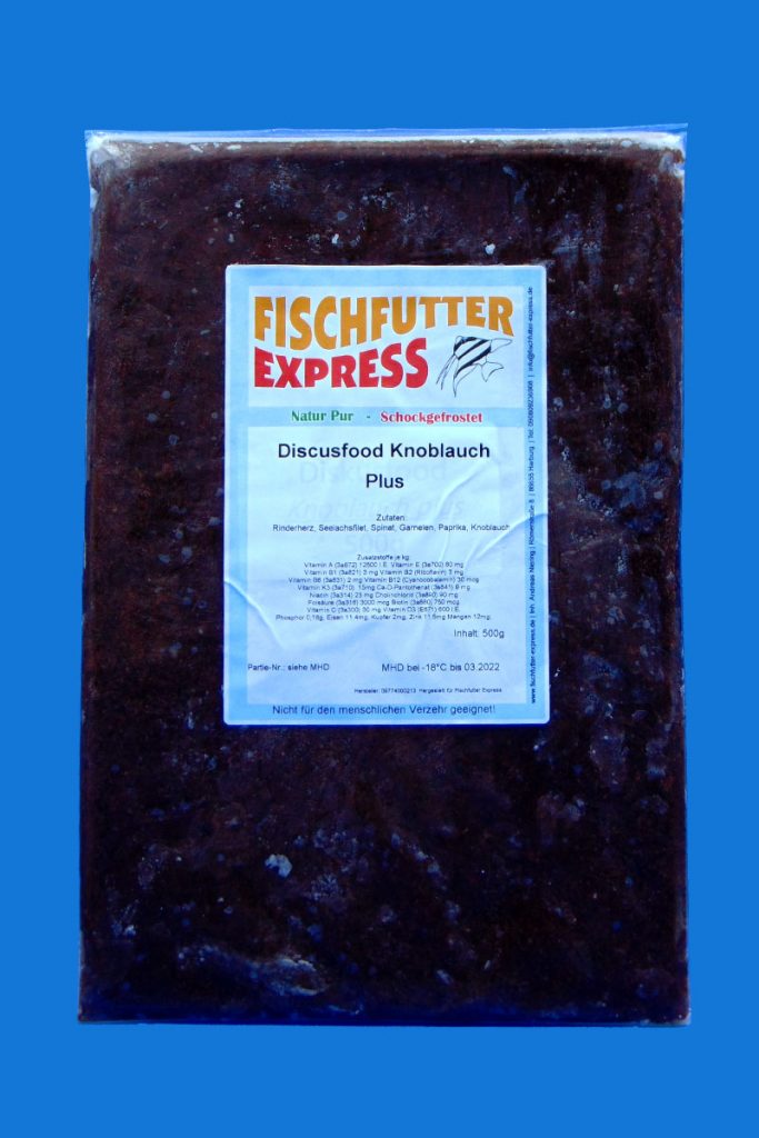 Discusfood - Knoblauch Plus - Frostfutter - fischfutter-express.de