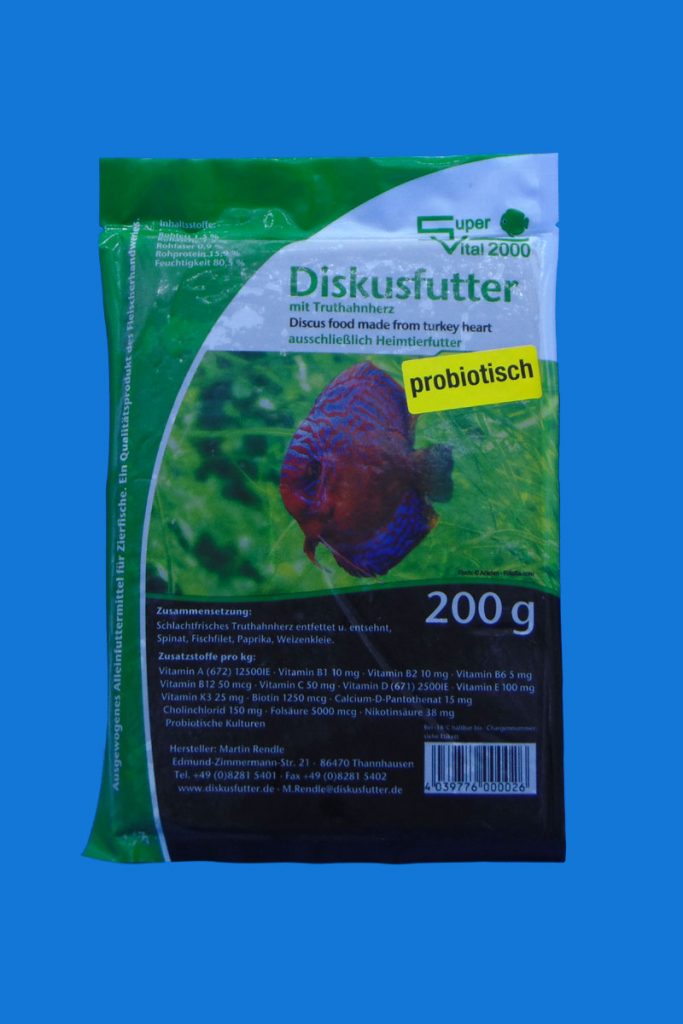 Diskusfutter - SV 2000 Truthahn 20 x 200g - Frostfutter - fischfutter ...
