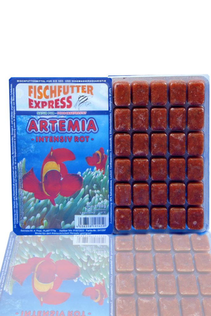 Artemia intensiv rot 30 x100g - Blister - fischfutter-express.de